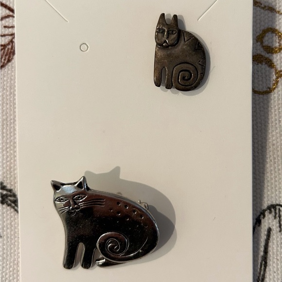 Laurel Burch | Jewelry | Laurel Burch Vintage Keshire Cat Silver Pin ...
